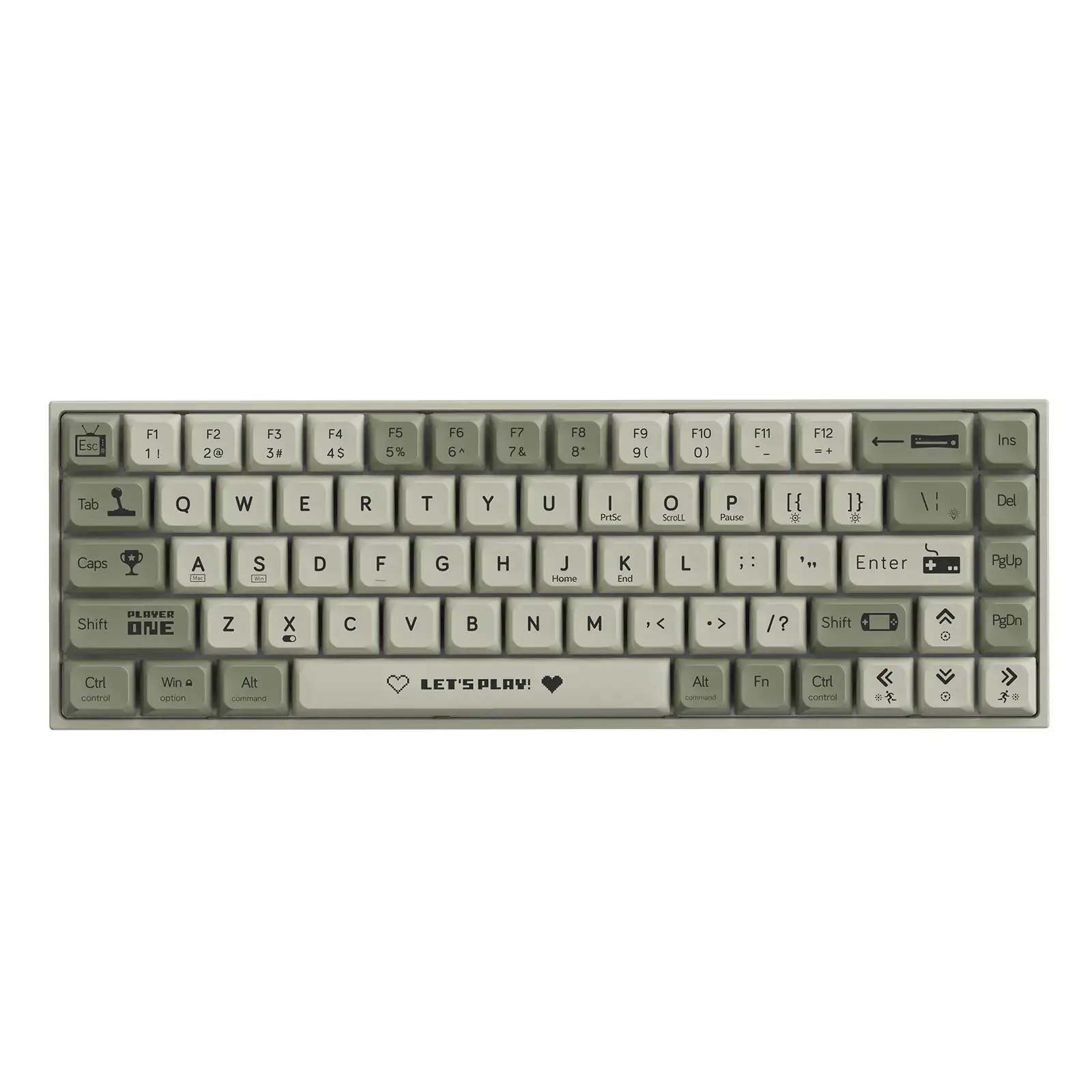 AJAZZ AK680 Brown Switch Rainbow Light Keyboard