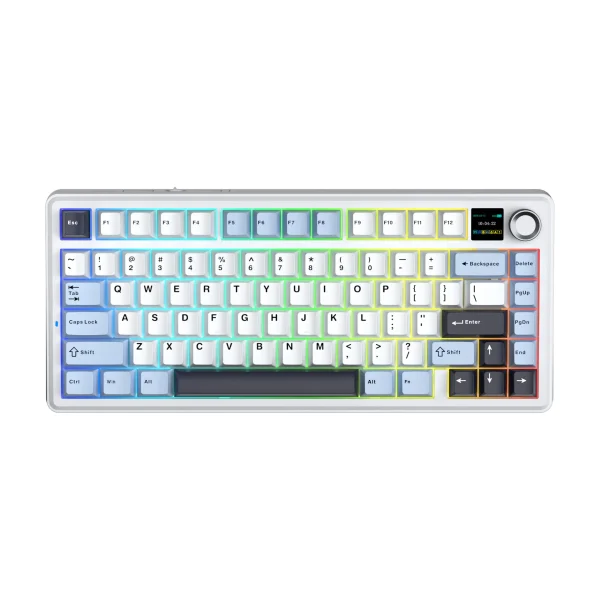 AULA F75 MAX Wireless Mechanical Keyboard (Glacier Blue)