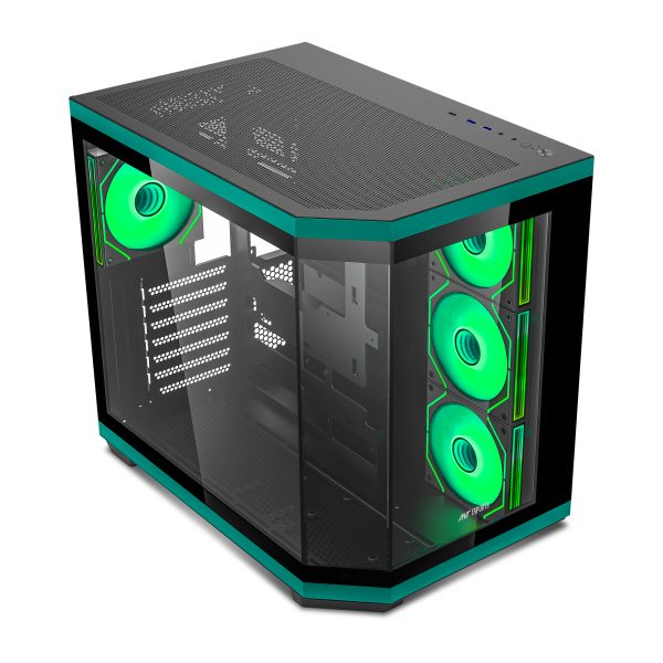 ANT Esports Crystal X11 Mid Tower Gaming Case (Black)